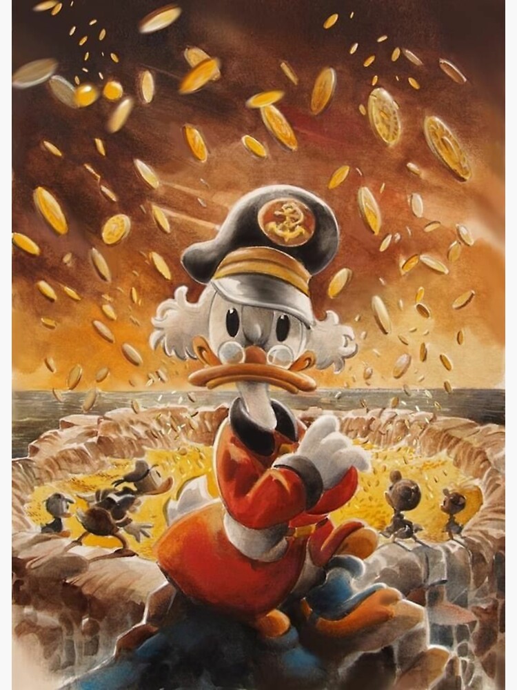 "Scrooge McDuck" Sticker for Sale by GEK-NERD | Redbubble