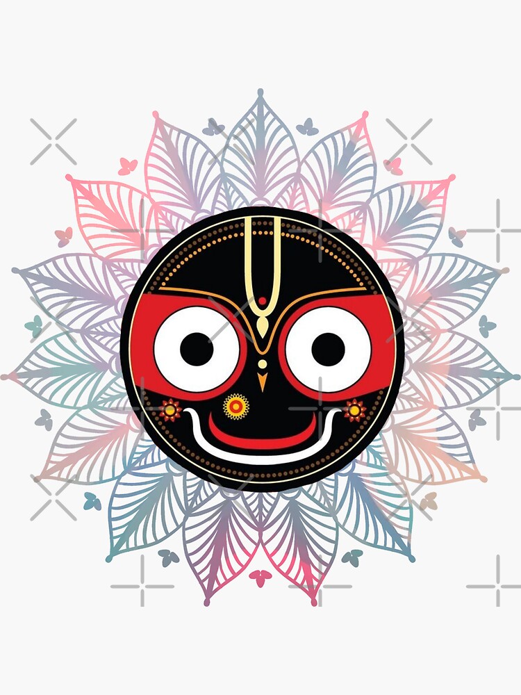 "Indian god Lord Jagannath " Sticker for Sale by Krishnavi | Redbubble