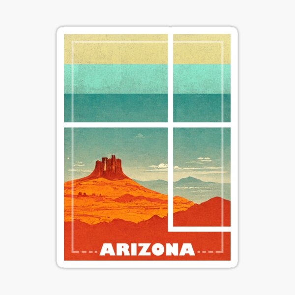 "Arizona" Sticker for Sale by Bondoboxy | Redbubble