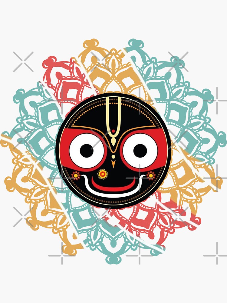 "Indian god Lord Jagannath " Sticker for Sale by Krishnavi | Redbubble