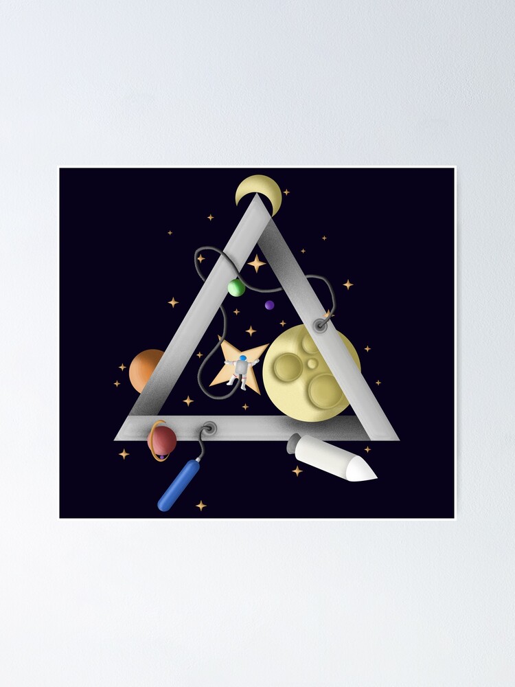 "Surreal Triangle" Poster for Sale by C-P-Design | Redbubble