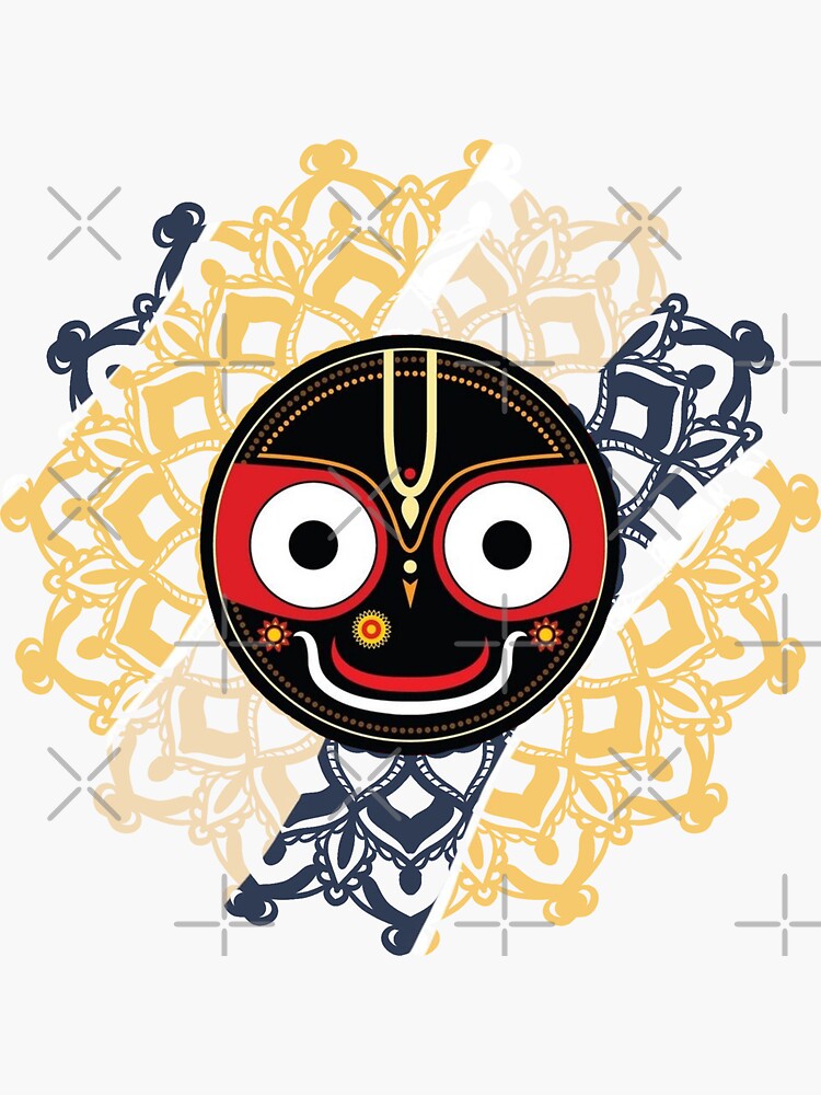 "Indian god Lord Jagannath " Sticker for Sale by Krishnavi | Redbubble