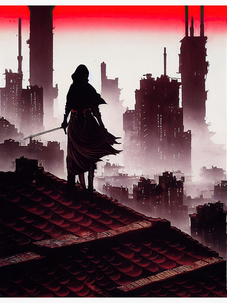 "Dark fantasy assassin" Poster for Sale by Shadow-Spectrum | Redbubble