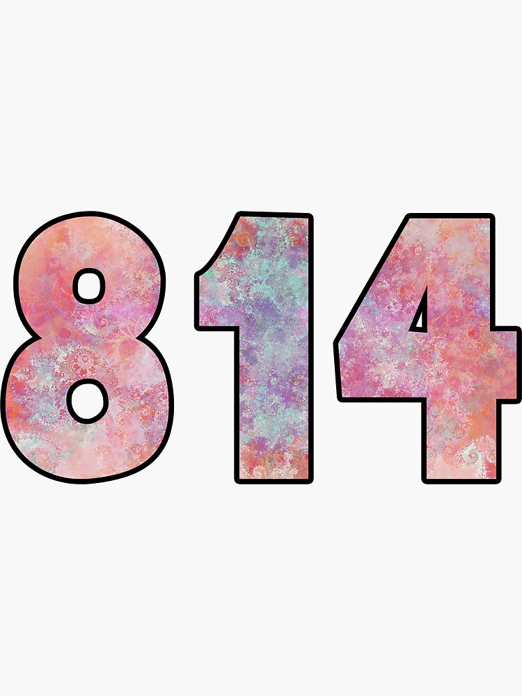 "814 Area Code Pennsylvania State College Erie PA" Sticker for Sale by ...