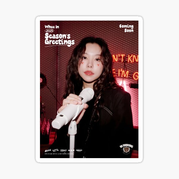 "Wheein Season's Greetings 2023" Sticker for Sale by mondongos | Redbubble
