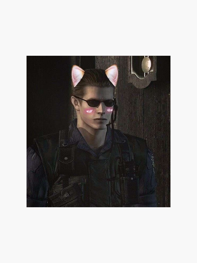 "albert wesker discord kitten" Sticker for Sale by finntrollhammer ...