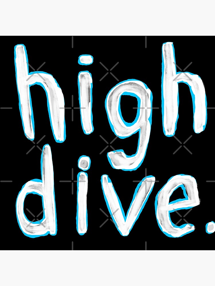 "high diver, platform, springboard diving, high dive" Poster for Sale ...