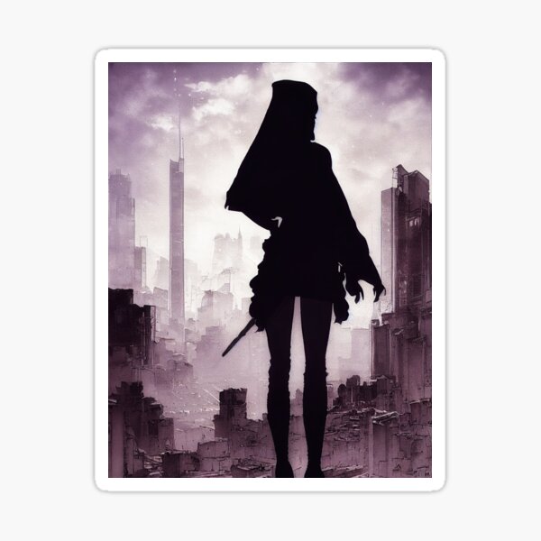 "Dark fantasy assassin" Sticker for Sale by Shadow-Spectrum | Redbubble