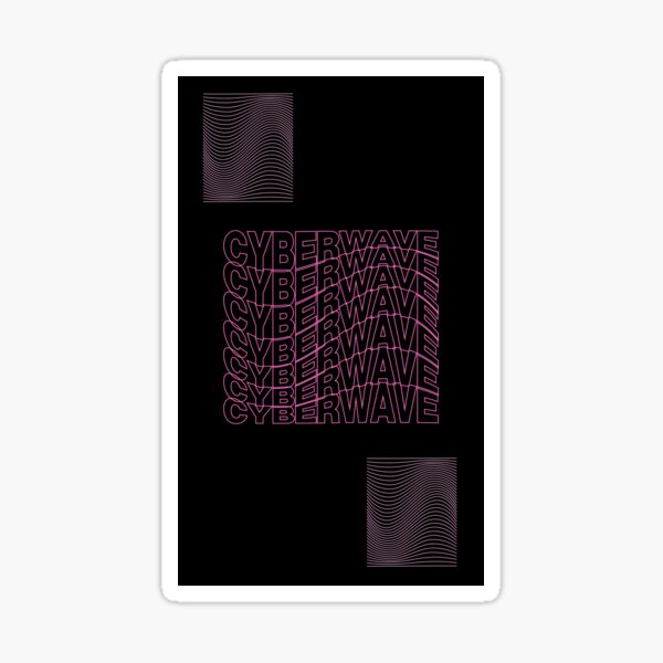"Cyberwave " Sticker for Sale by 667betterdevil | Redbubble