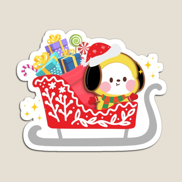 Imán «BTS Christmas - Lindo personaje de dibujos animados BTS Jimin ...