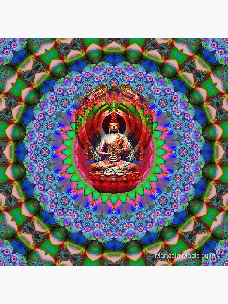 "Daily Focus Mandala 10-30-2022-Buddha" Sticker for Sale by ...