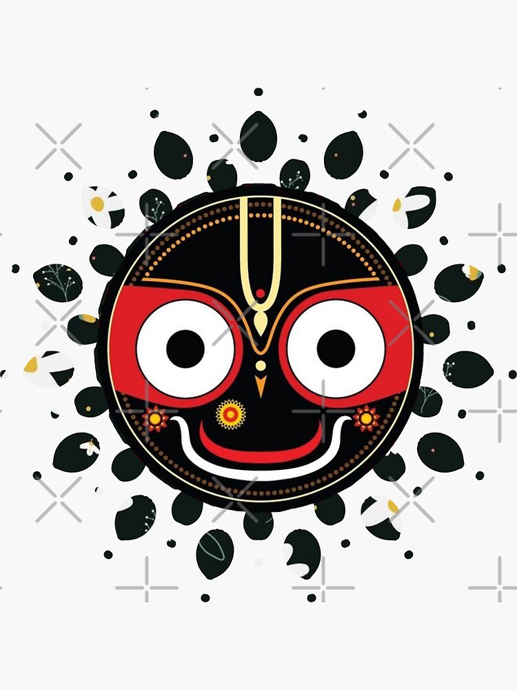 "Indian god Lord Jagannath " Sticker for Sale by Krishnavi | Redbubble