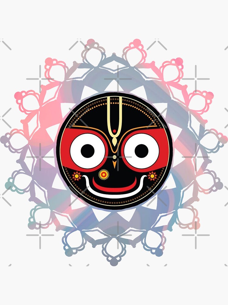 "Indian god Lord Jagannath " Sticker for Sale by Krishnavi | Redbubble