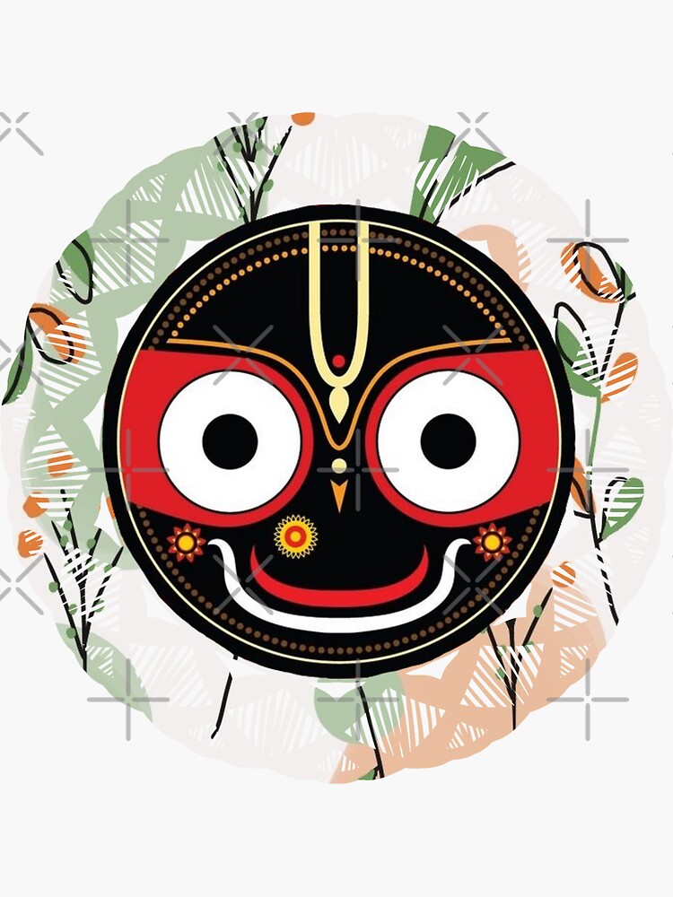 "Indian god Lord Jagannath " Sticker for Sale by Krishnavi | Redbubble