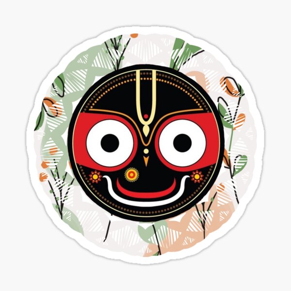 "Indian god Lord Jagannath " Sticker for Sale by Krishnavi | Redbubble