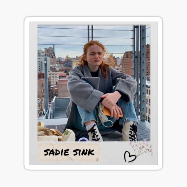 "sadie sink edit instant photo 2 version" Sticker for Sale by ...
