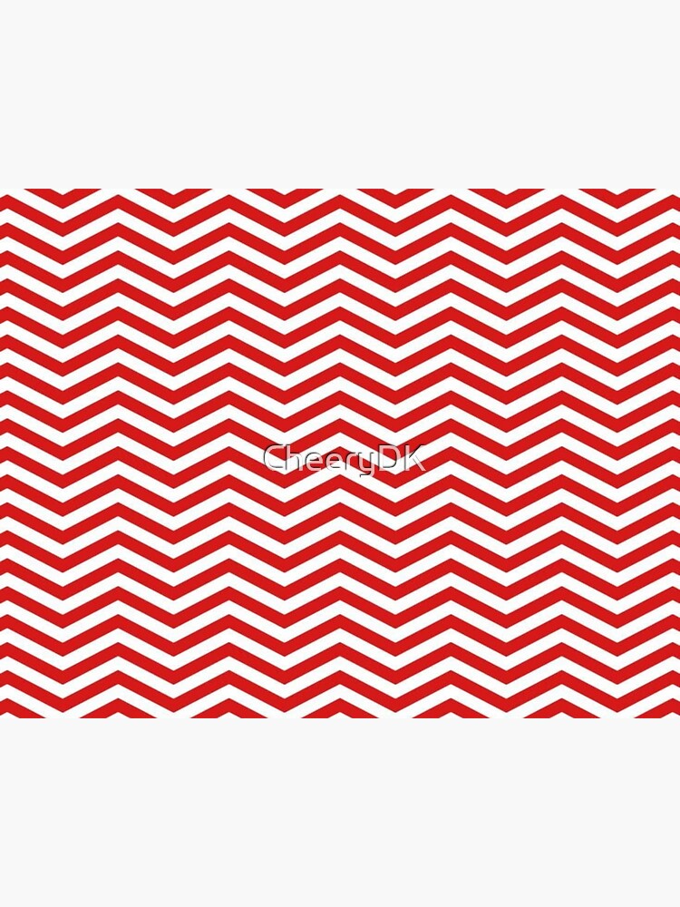 "CLASSY RED AND WHITE BOLD ZIG ZAG PATTERN" Sticker for Sale by ...
