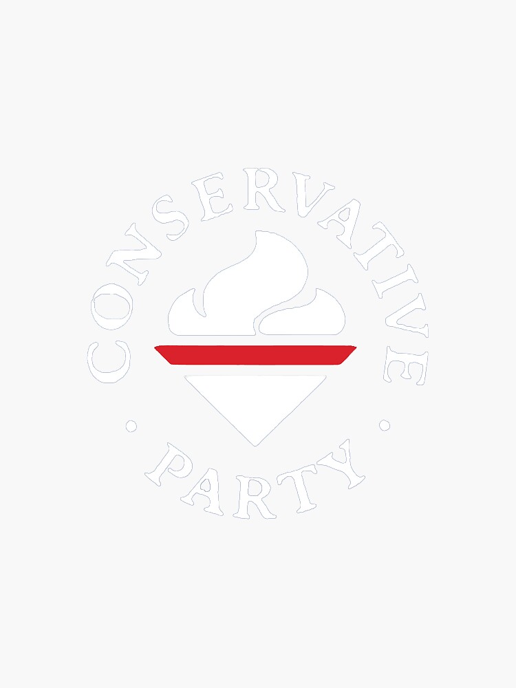 "Conservative Torch Red and White " Sticker for Sale by JSowerby95 ...