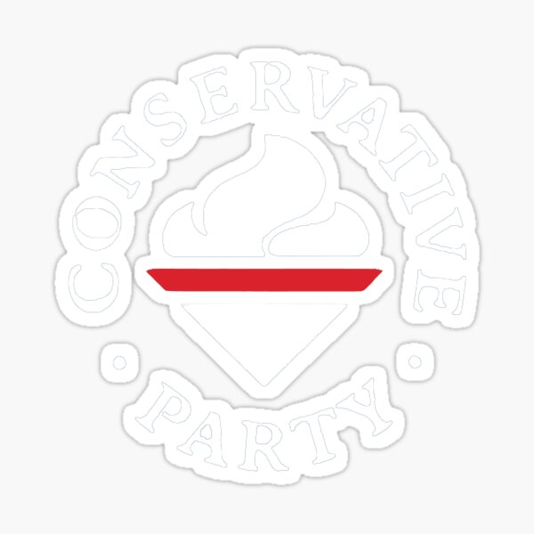 "Conservative Torch Red and White " Sticker for Sale by JSowerby95 ...