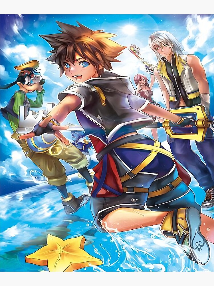 "kingdom hearts - character art" Poster for Sale by romepleione | Redbubble