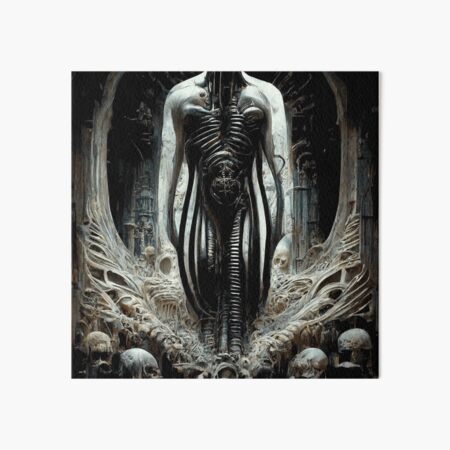 "An ode to H.R. Giger (original artwork inspired by the Necronomicon of ...