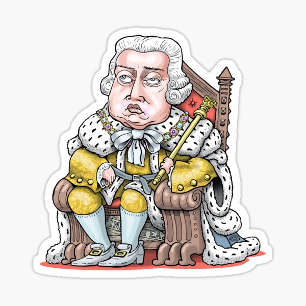 "King George III" Sticker for Sale by MacKaycartoons | Redbubble