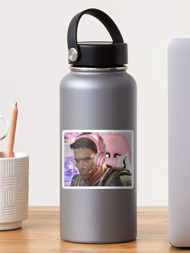 "chris redfield egirl sticker" Sticker for Sale by finntrollhammer ...