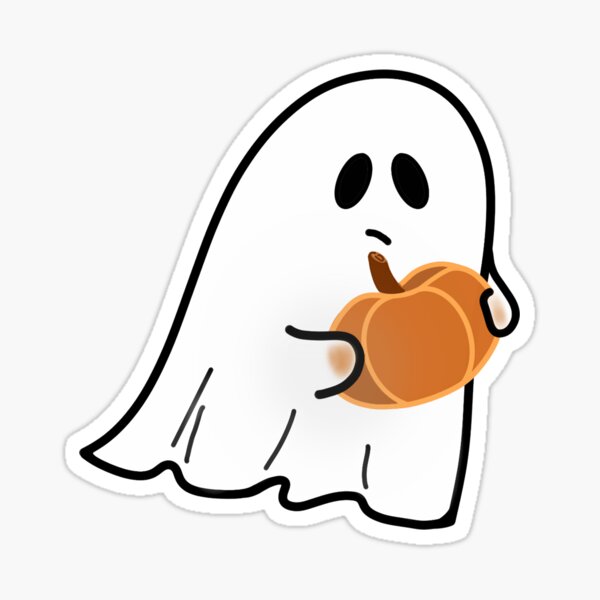 "Sad Ghost" Sticker for Sale by made-by-bex | Redbubble