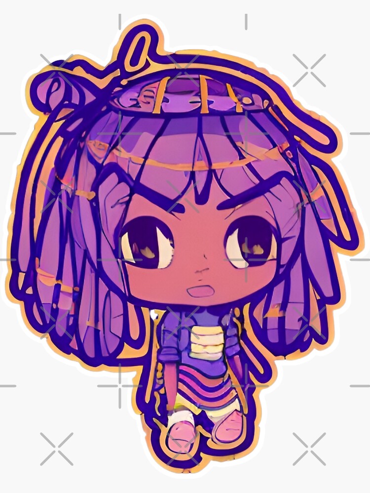 "PURPLE ANIME PFP 22" Sticker for Sale by MoorCT522 | Redbubble