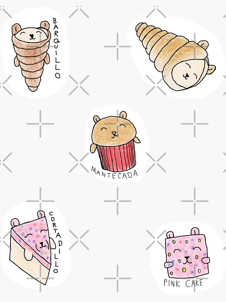 "Pan Dulce Pals 4" Sticker for Sale by Ursavilla | Redbubble