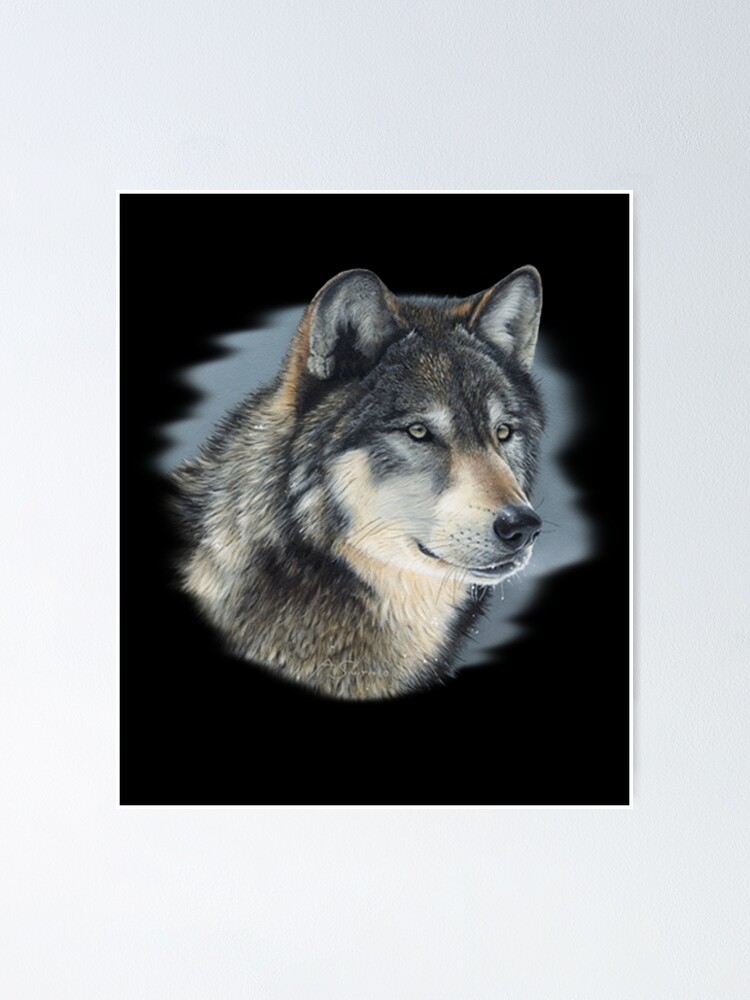 "The Gray Wolf" Poster for Sale by kleynard | Redbubble