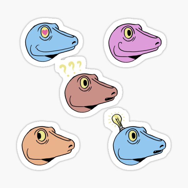 "Lizard Stickers" Sticker for Sale by LizardLabNFT | Redbubble