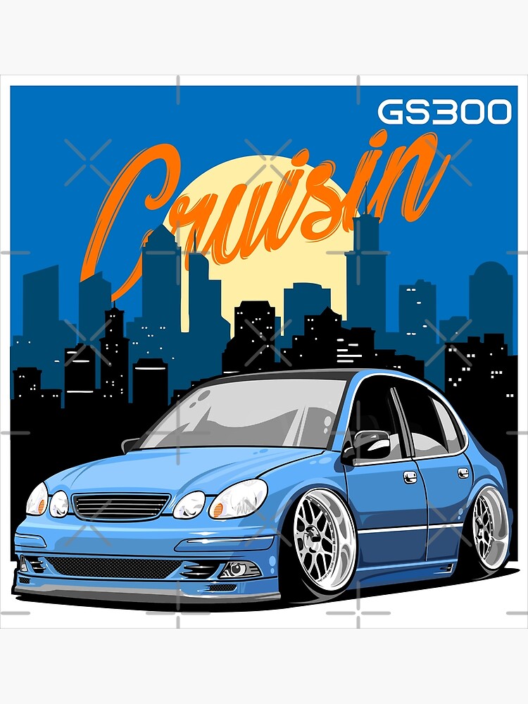 "GS300 Cruisin -Car Vector Art CARtoon - CARicature style" Poster for ...