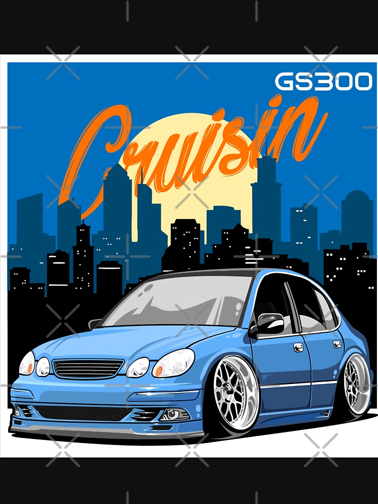 "GS300 Cruisin -Car Vector Art CARtoon - CARicature style" T-shirt for ...