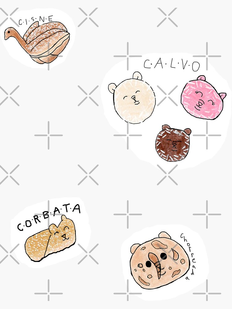 "Pan Dulce Pals 1.1" Sticker for Sale by Ursavilla | Redbubble