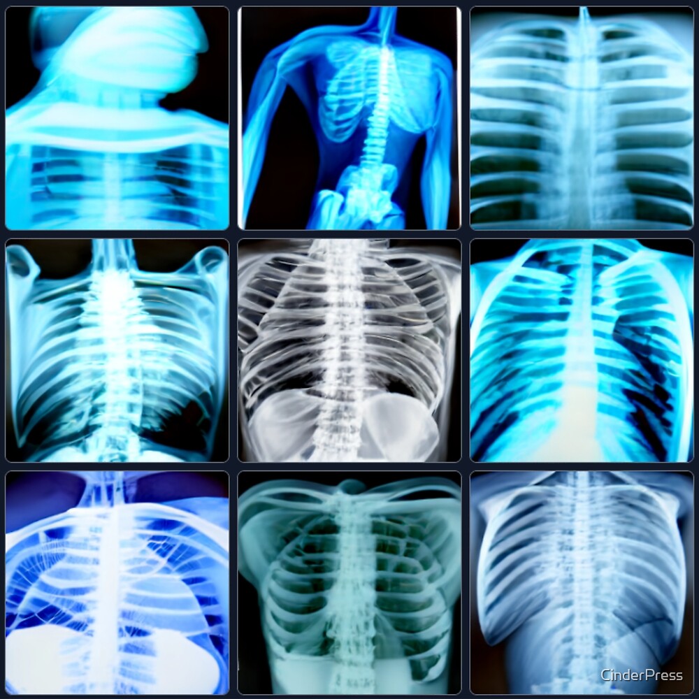 "Radiology / Radiography // X-ray art" by CinderPress | Redbubble
