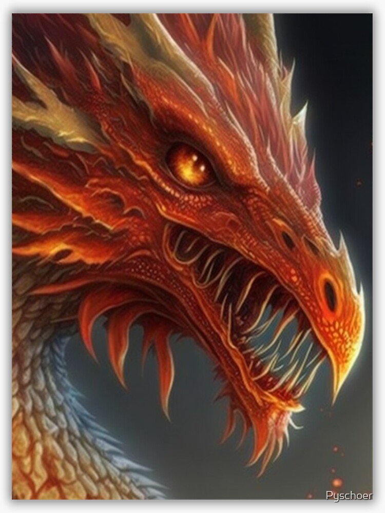 "Fanstasy Dragon Radiant Light" Sticker for Sale by Pyschoer | Redbubble