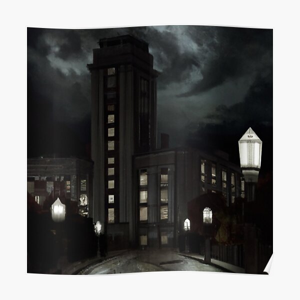"Arkham City | City Night view | Art Design" Poster for Sale by ...