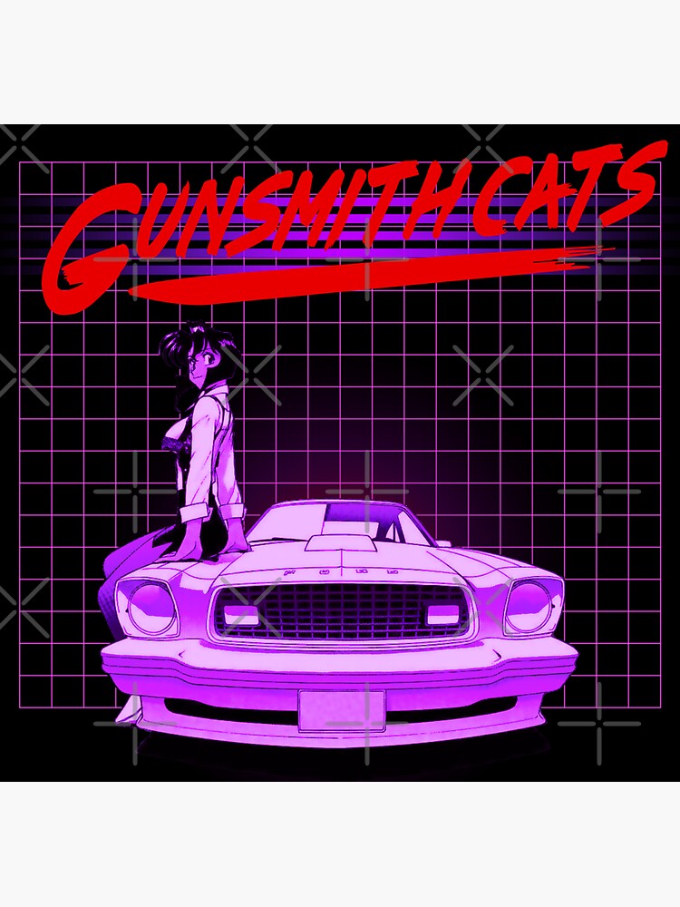 "Gunsmith Cats NEON" Sticker for Sale by misterspotswood | Redbubble