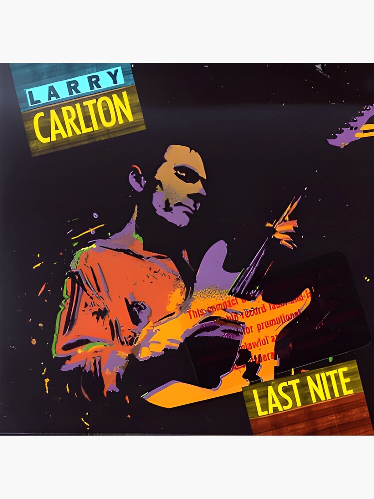 "Larry Carlton vintage" Sticker for Sale by AvaiWelch | Redbubble
