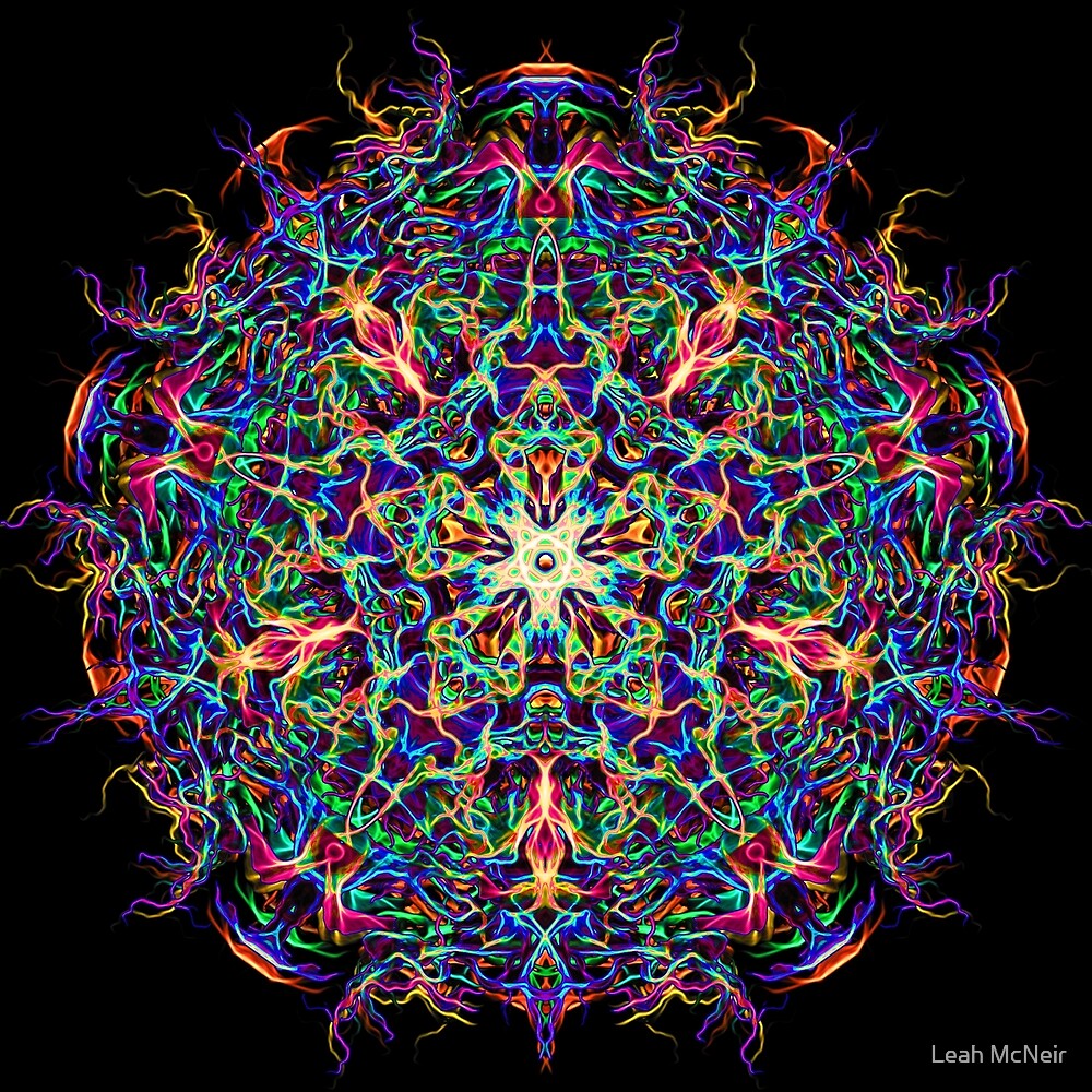 "Energy Mandala of 4D Hyperspace Visuals - Psychedelic Sacred Geometry ...
