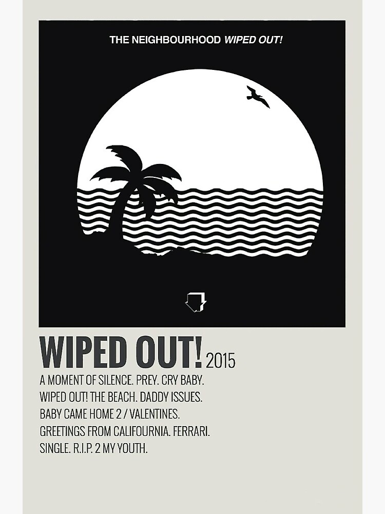 "the neighbourhood wiped out album" Poster for Sale by Elizapennell ...