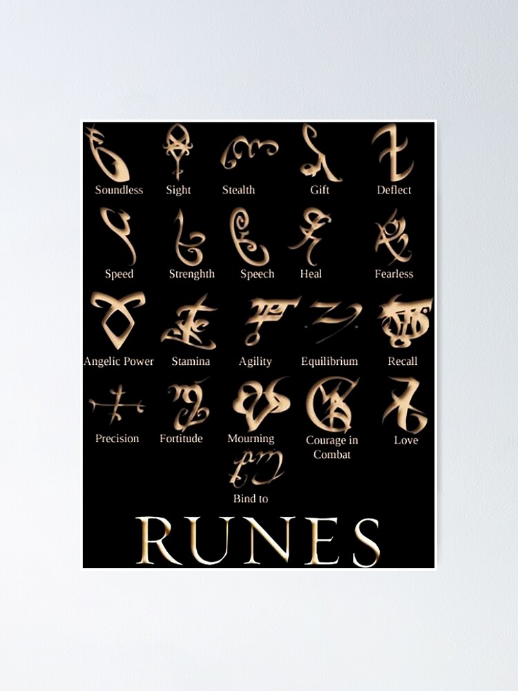 "the runes" Poster for Sale by maxmarie9 | Redbubble