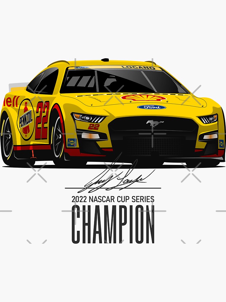 "Joey Logano 2022 Nascar Champion" Sticker for Sale by Dibujoa-store ...