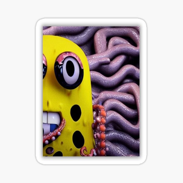 "Ominous Spongebob Realistic" Sticker for Sale by ButternutE | Redbubble