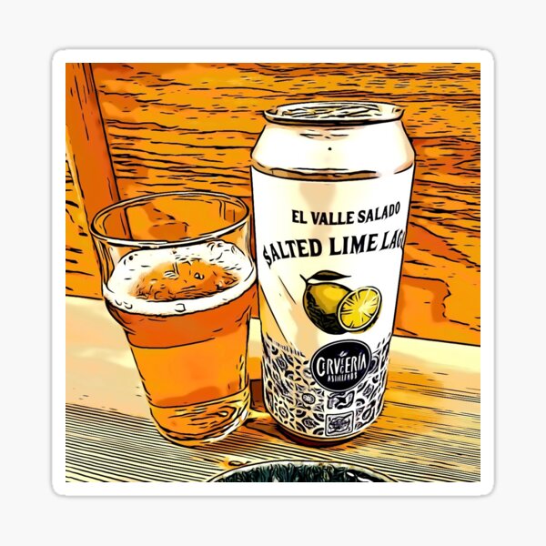 "Salted Lime Lager" Sticker for Sale by invisigoth1013 | Redbubble
