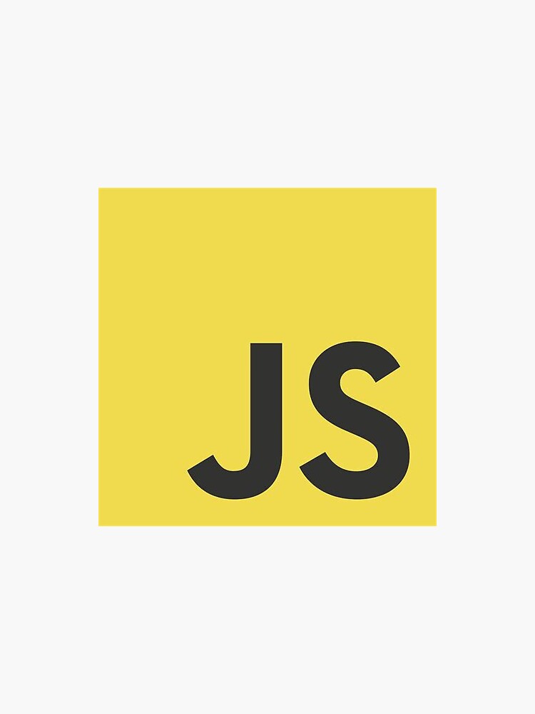 "JS logo" Sticker for Sale by MrMyagii | Redbubble