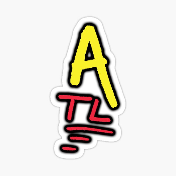 "ATL (Hawks Yellow)" Sticker for Sale by LockedUp | Redbubble