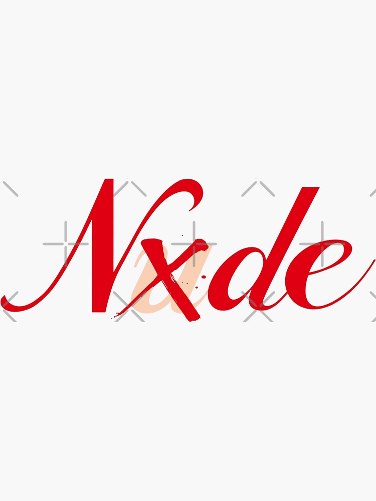 "NXDE GIDLE LOGO" Sticker for Sale by xenocene | Redbubble