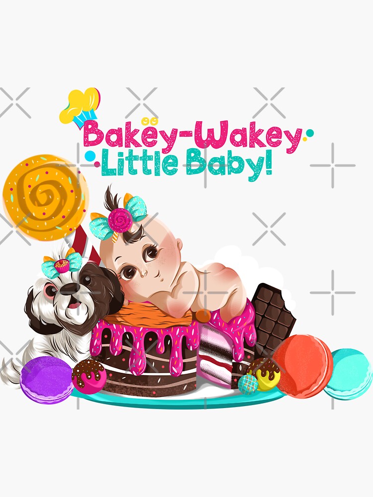 "BWLB #4 - Bakey-Wakey, Little Baby! (Merch Collection)" Sticker for ...
